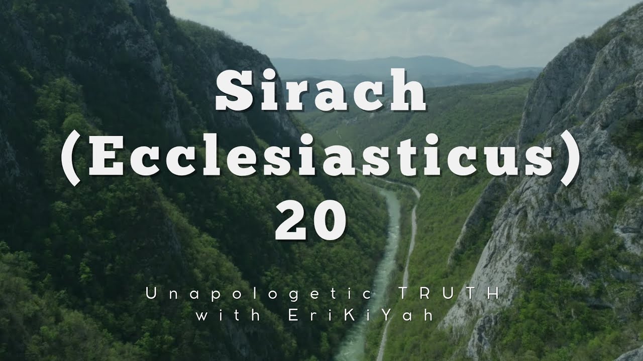Sirach/Ecclesiasticus Chapter 20 - YouTube