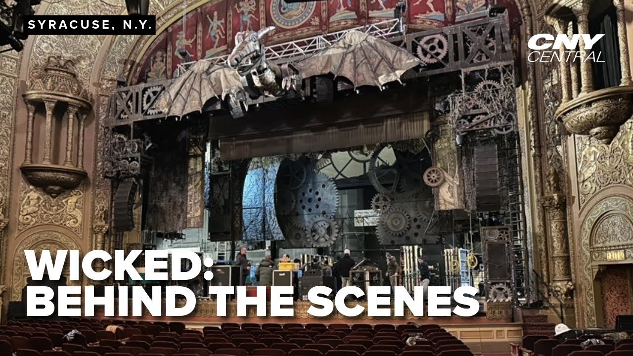 A behind-the-scenes look at the setup of 'Wicked' at The Landmark ...