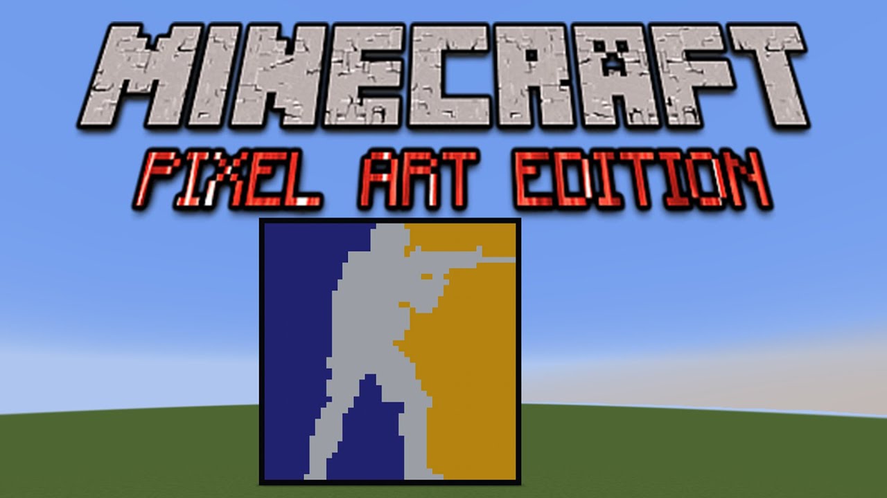 Minecraft Pixel Art Tutorial: CS:GO LOGO - YouTube