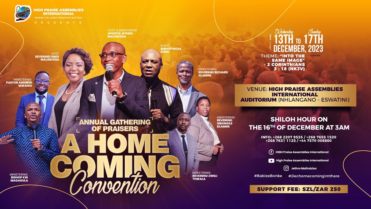 Home Coming Convention (2023) Day 5 With Bishop Mosa Sono. - YouTube
