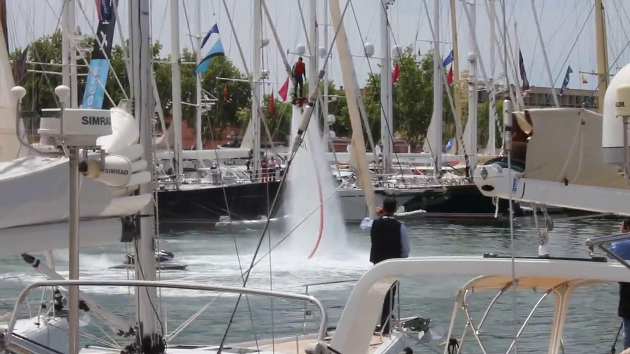 Flyboard and fly jet pump water toys on charter yachts! - YouTube