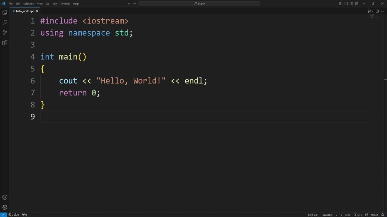 hello_world.cpp - YouTube