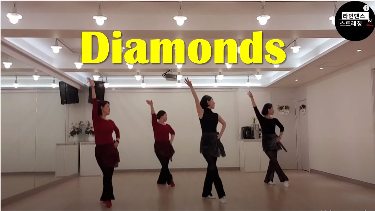 Diamonds Line Dance/Intermediate(Demo) - YouTube