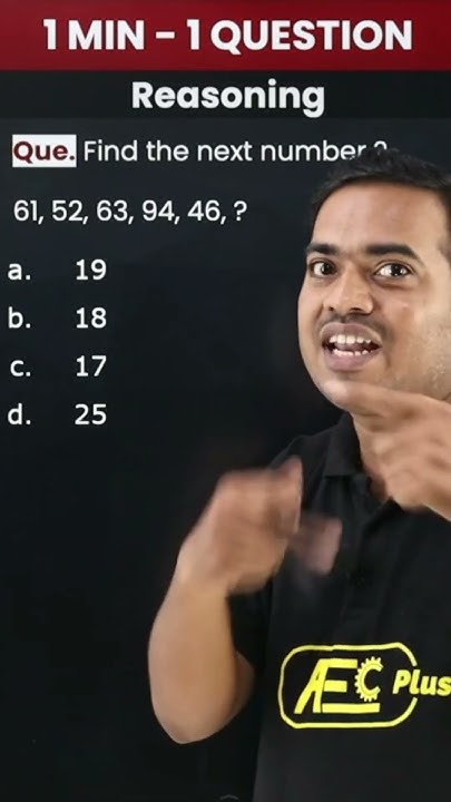 Find the Next Number? - Missing Number (Number Series) | Logical Reasoning | Best Tricks #shorts ...