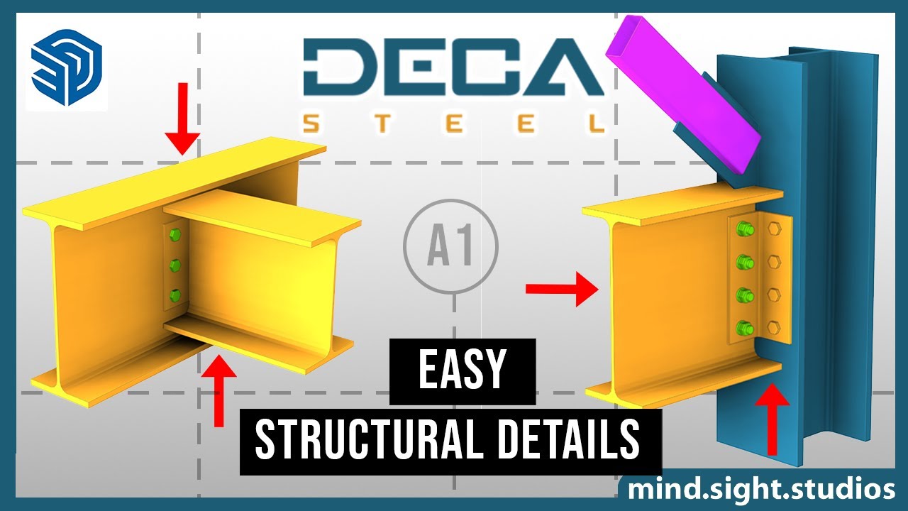 DECAsteel Beginner's Guide (Part 2): Efficient Structural Steel Elements in SketchUp - YouTube
