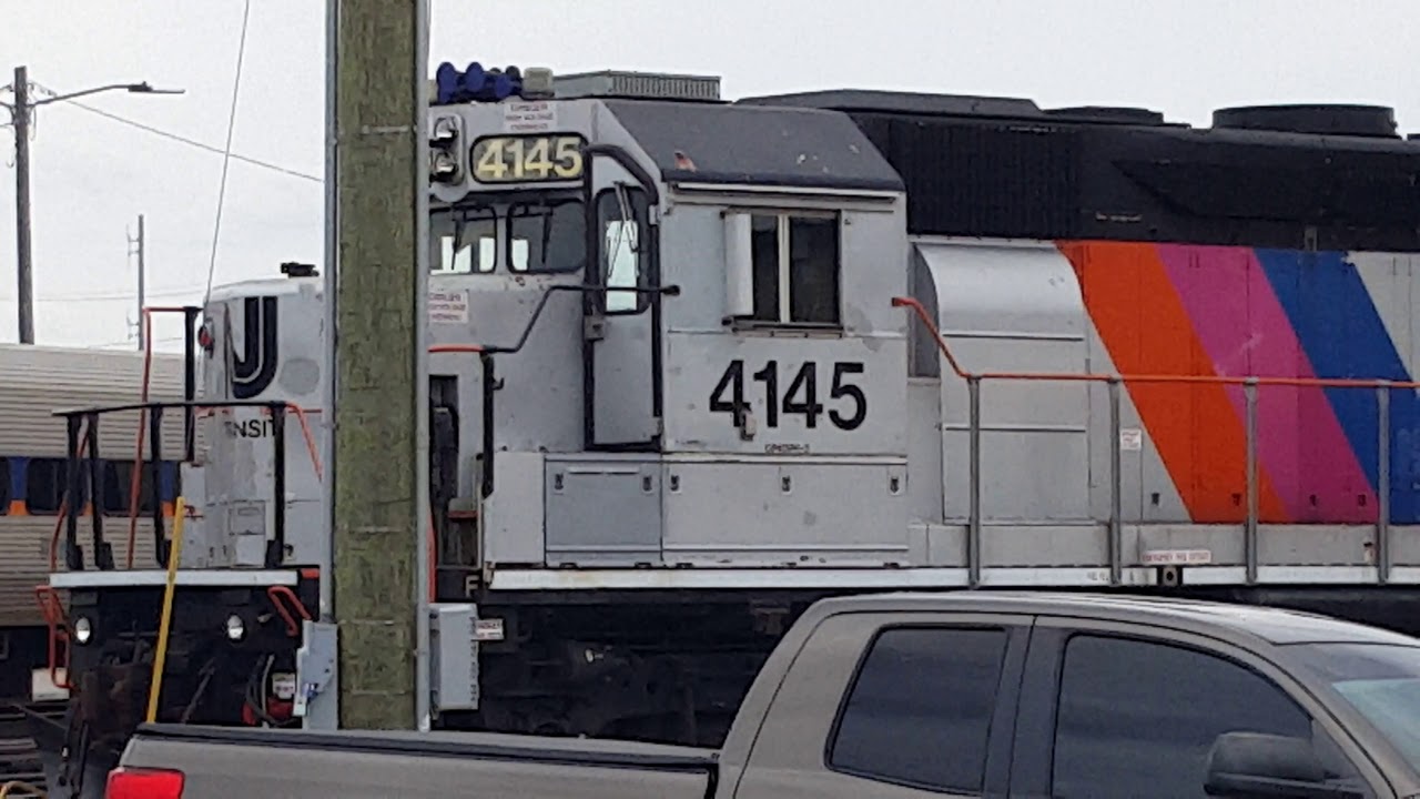 New Jersey Transit EMD GP40 Locomotive In Baltimore City - YouTube