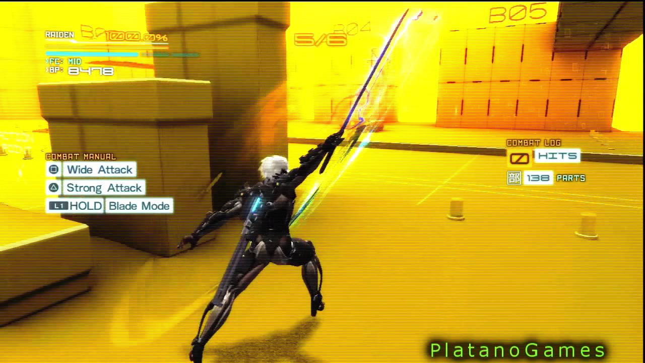 METAL GEAR RISING: REVENGEANCE - Extensive Blade Mode VR Training ...