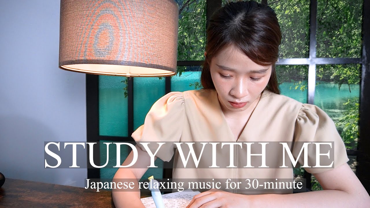 Study With Me | Japanese Relaxing Music ️| Countdown ️| Real Time - YouTube