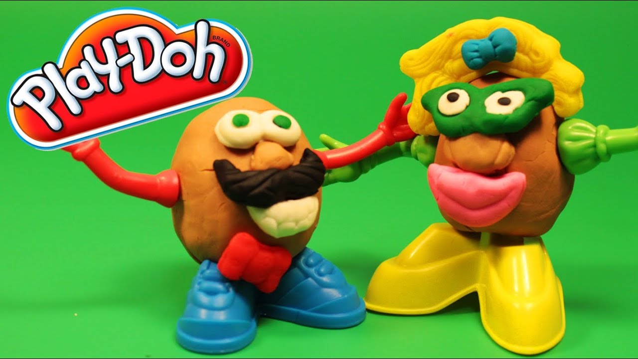 Mr Potato Play doh playset playdough - YouTube