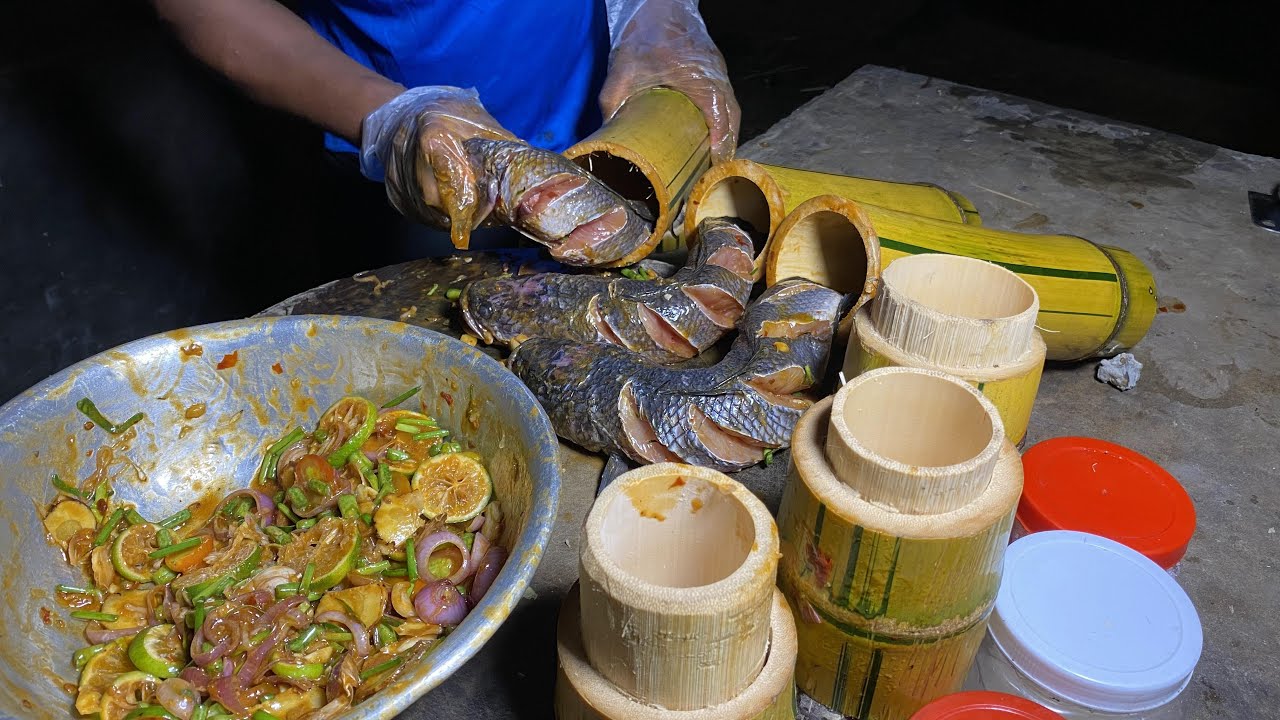 Fish in Bamboo: The best country style cooking - YouTube