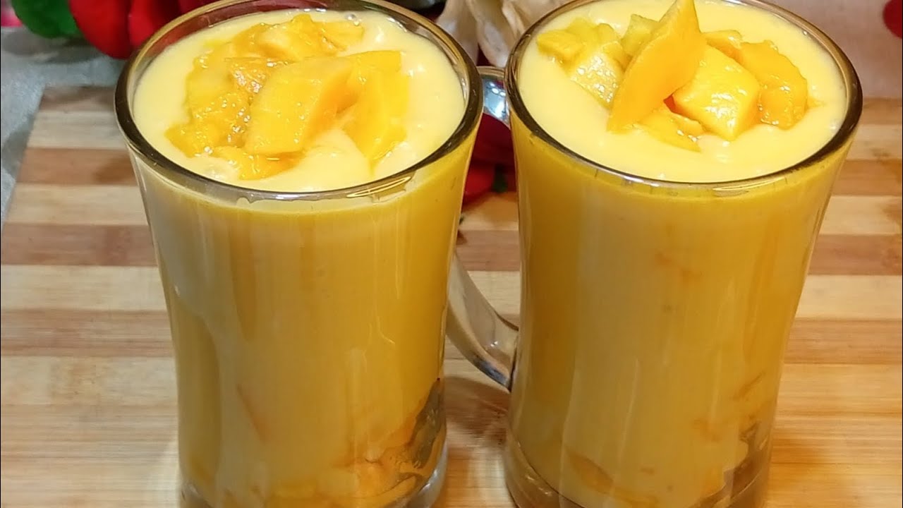 Creamy Mango Milkshake Recipe | Healthy And Tasty Delicious Mango ...