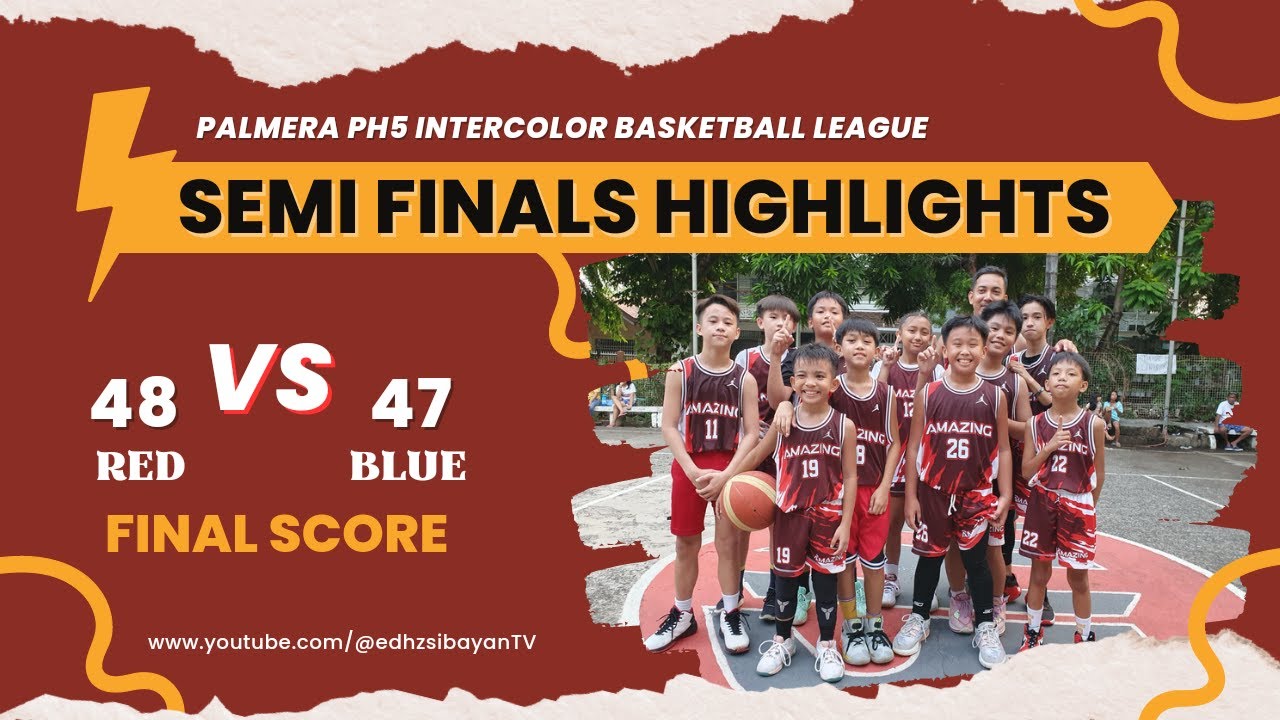 Red VS Blue | Palmera Ph5 Intercolor Basketball League S2 | Mosquito ...