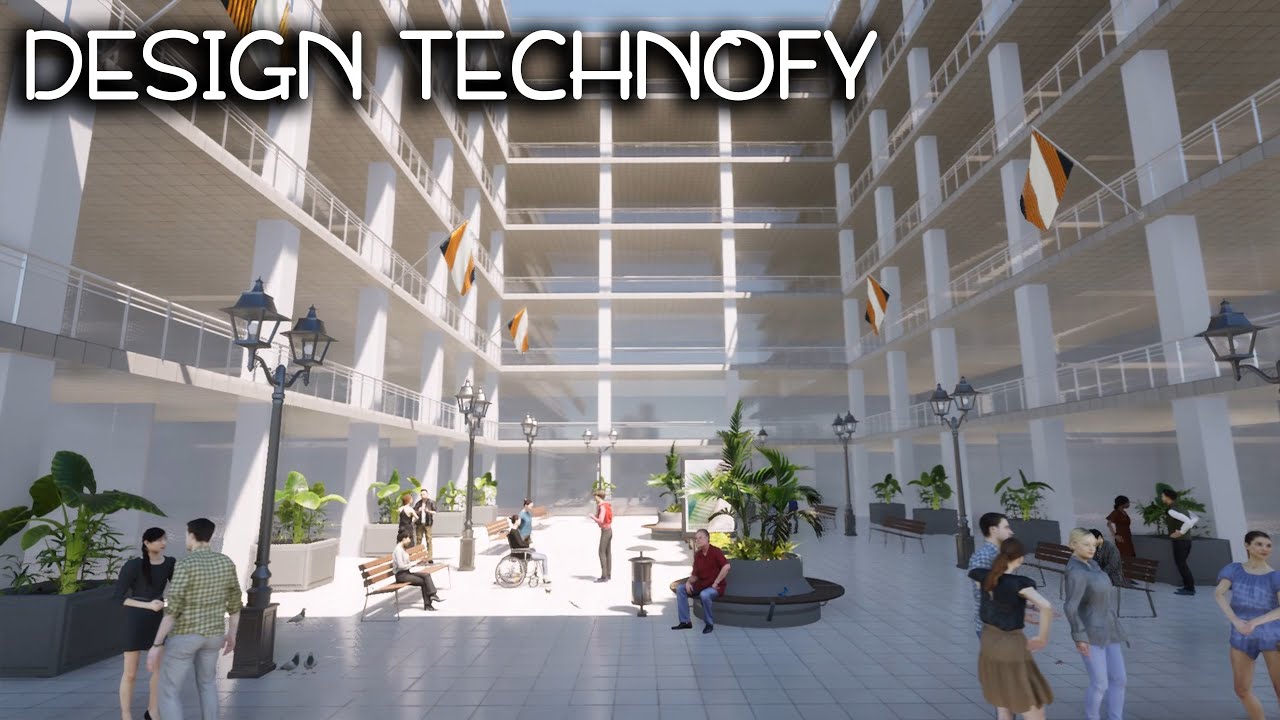 Atrium Design Rework | Revit+Sketchup+Twinmotion | Design Technofy ...