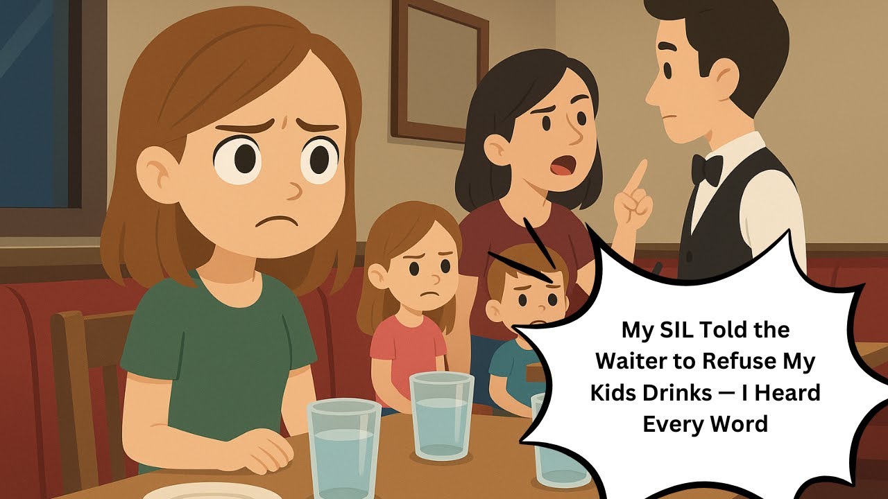 My SIL Told the Waiter to Refuse My Kids Drinks — I Heard Every Word ...