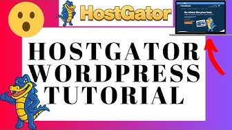 How To Setup WordPress On Hostgator | WordPress Setup Tutorial - YouTube