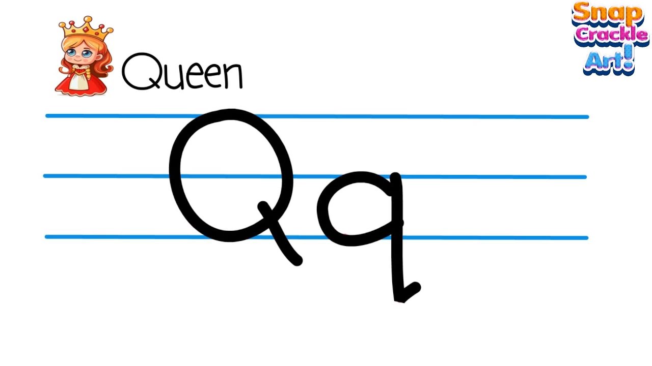 How To Draw The Letter Q Step By Step | Drawing Lesson Made Fun And ...