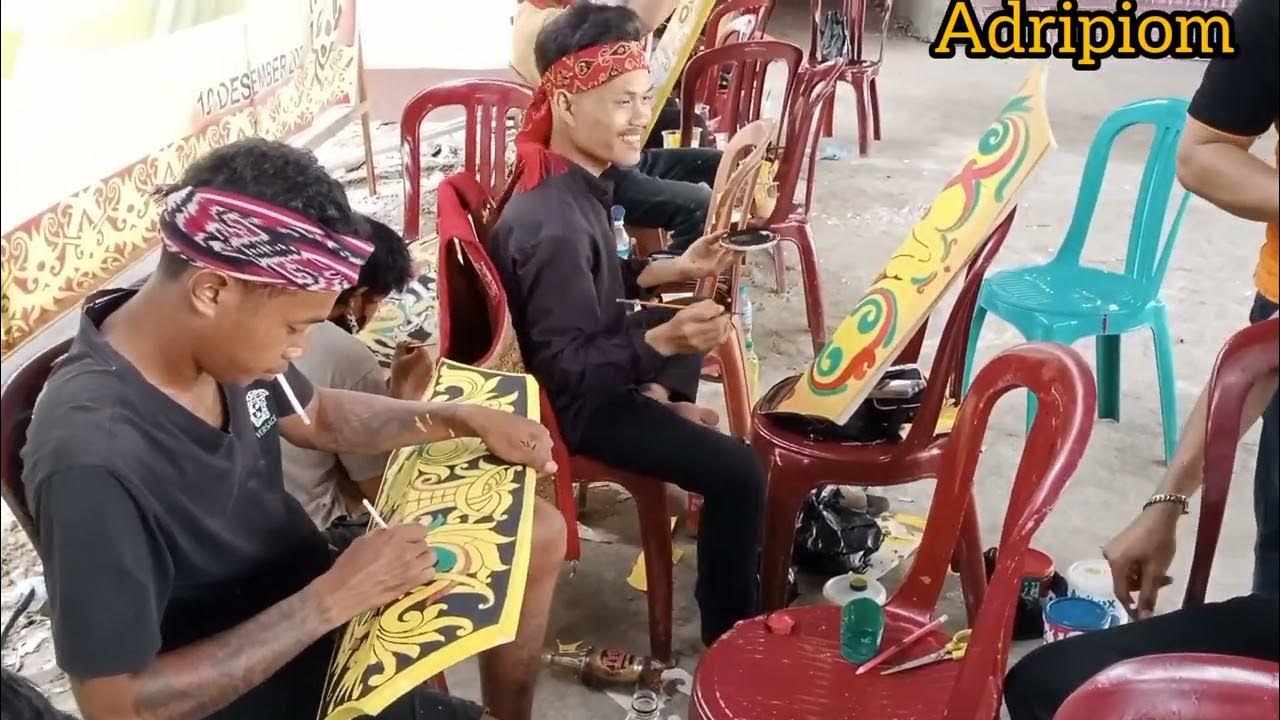 Vlog - Lomba Seni Melukis Perisai Motif Dayak - YouTube