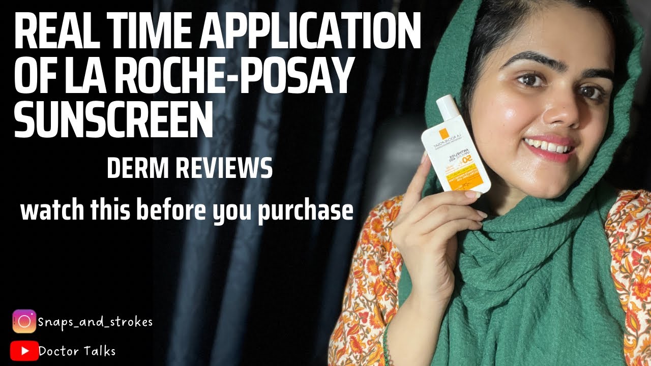 REAL TIME APPLICATION OF LA ROCHE-POSAY SUNSCREEN | is it worth it ...