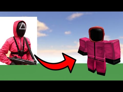 Making A Squid Game Guard Roblox Avatar - YouTube