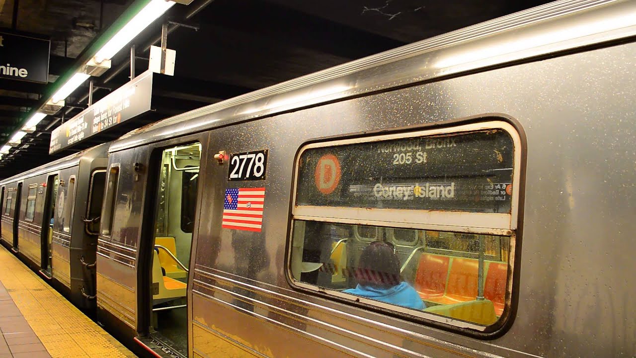 MTA New York City Subway : Whitehall Street Bound R68 D Train Via The R ...