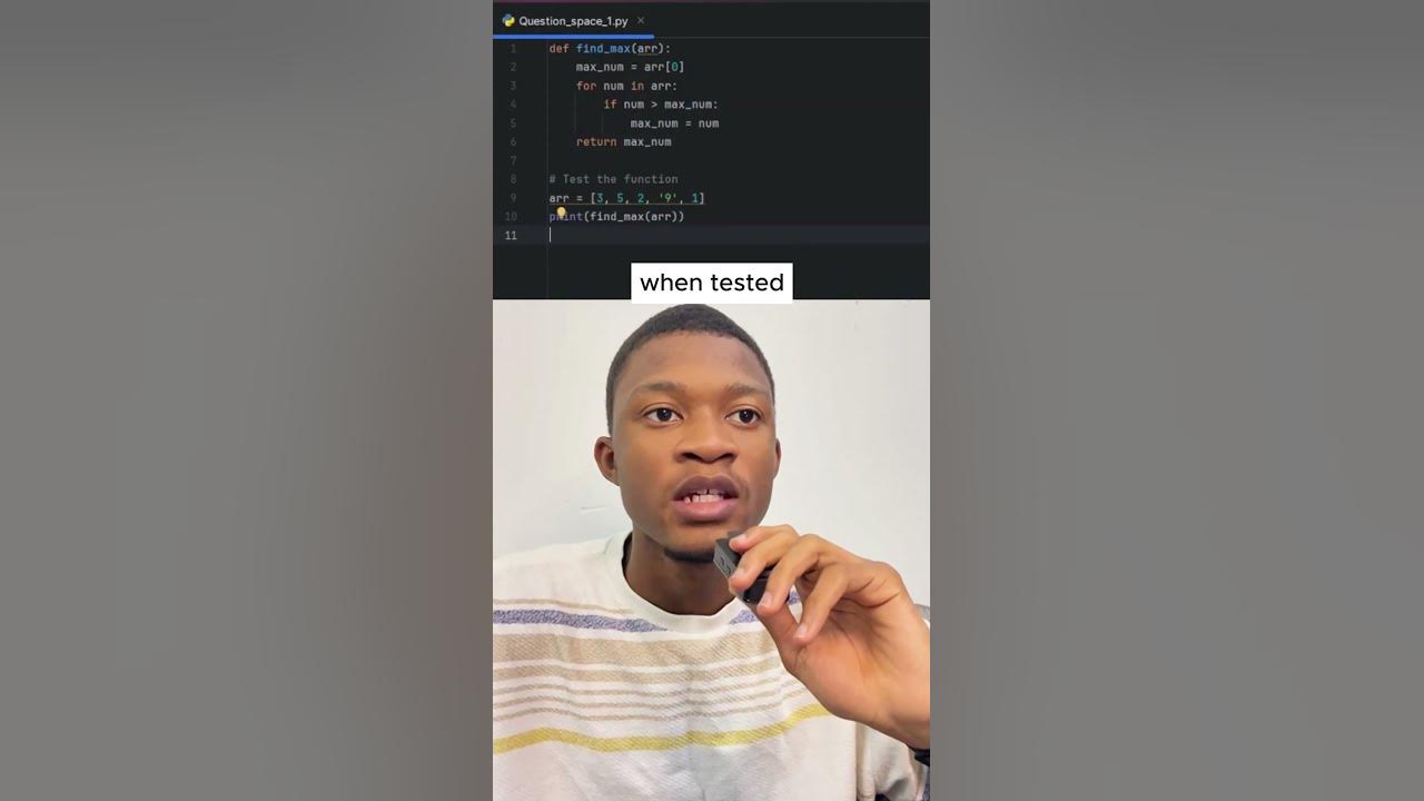 Can You Find The Bug? ⬇️⬇️ #computerscience #programming #shorts - YouTube