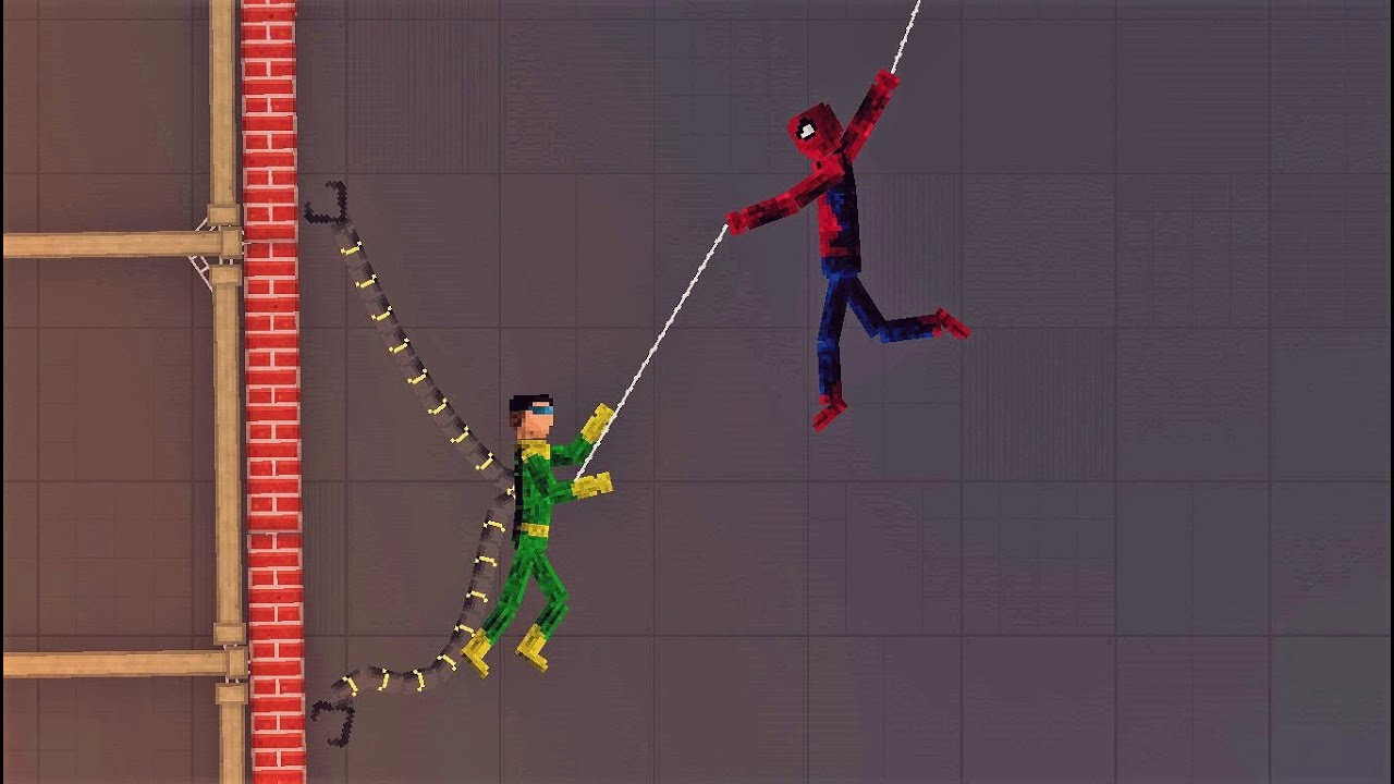 Spider Man saved people from Dr. Octavius in People Playground - YouTube
