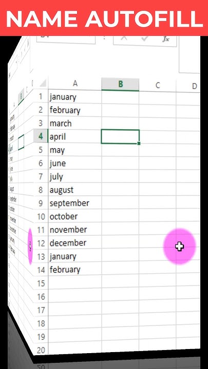 Name Autofill In Ms Excel Excel Microsoftexcel Msofficeexcel Viralshort Msoffice
