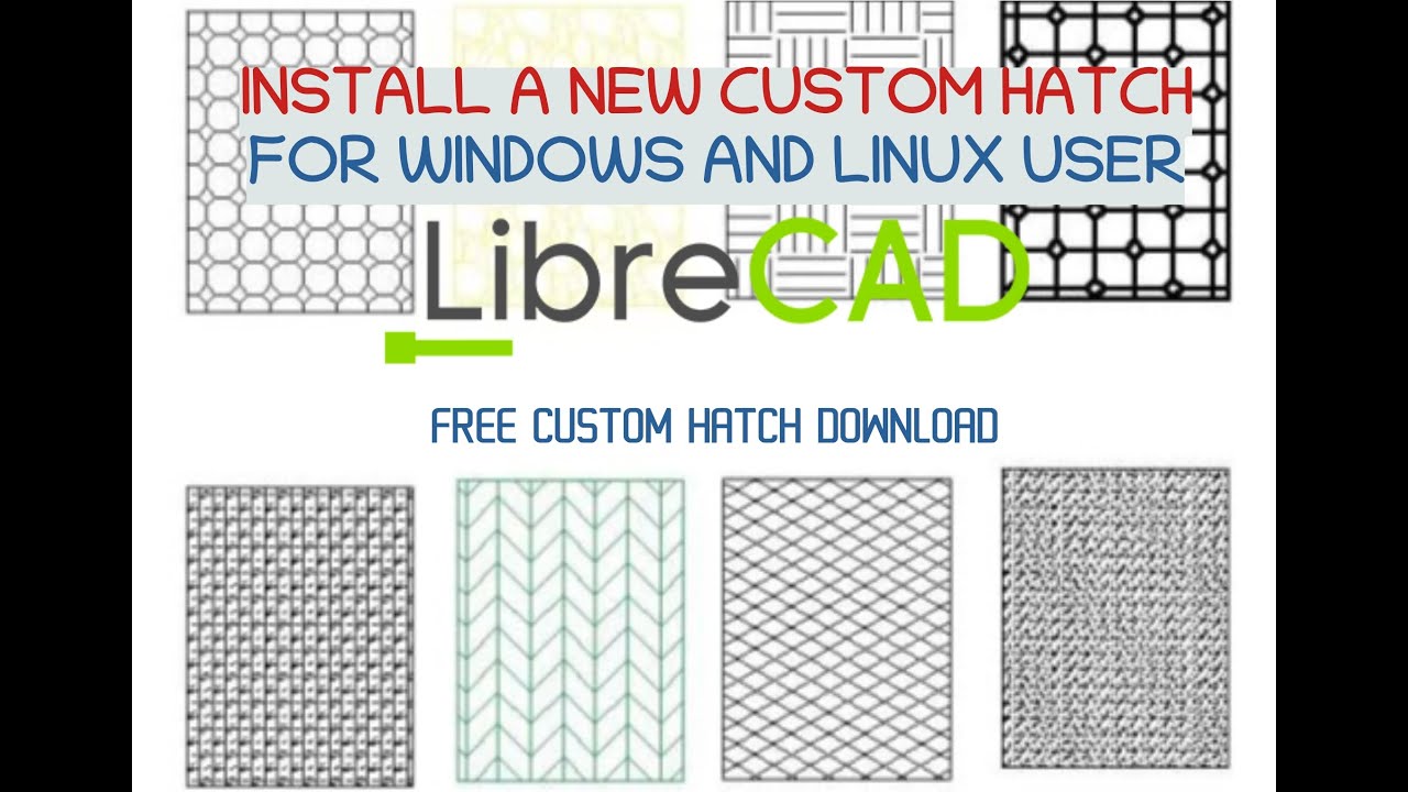 Download and Install Custom Hatch Patterns for Librecad - Windows and ...