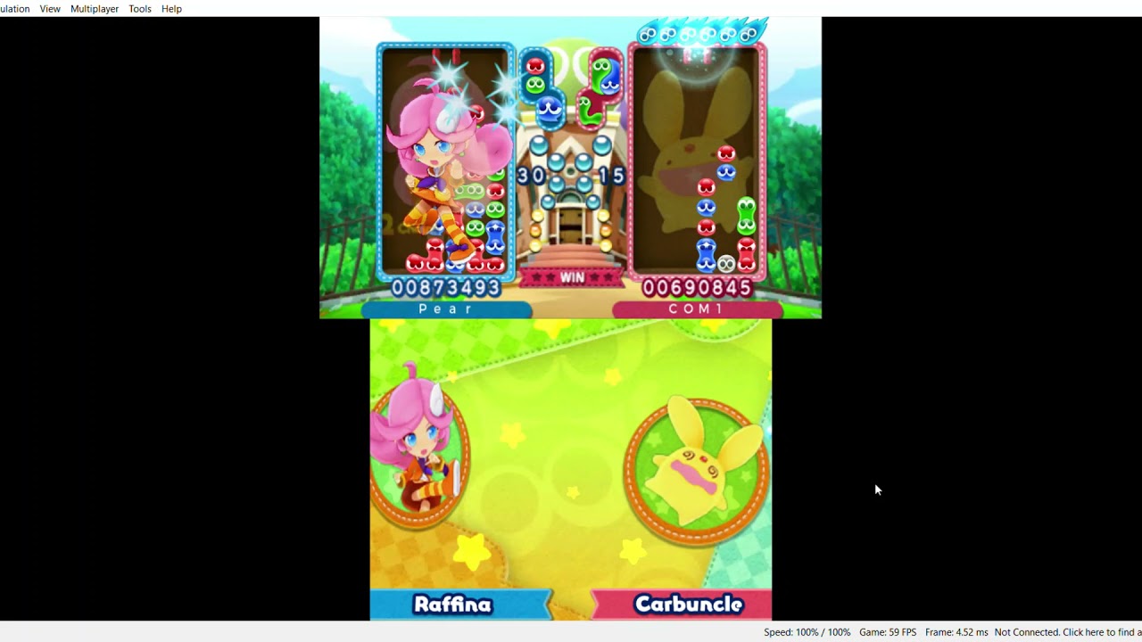 Raffina vs Carbuncle Fever Match 2: Puyo Puyo Chronicle - YouTube