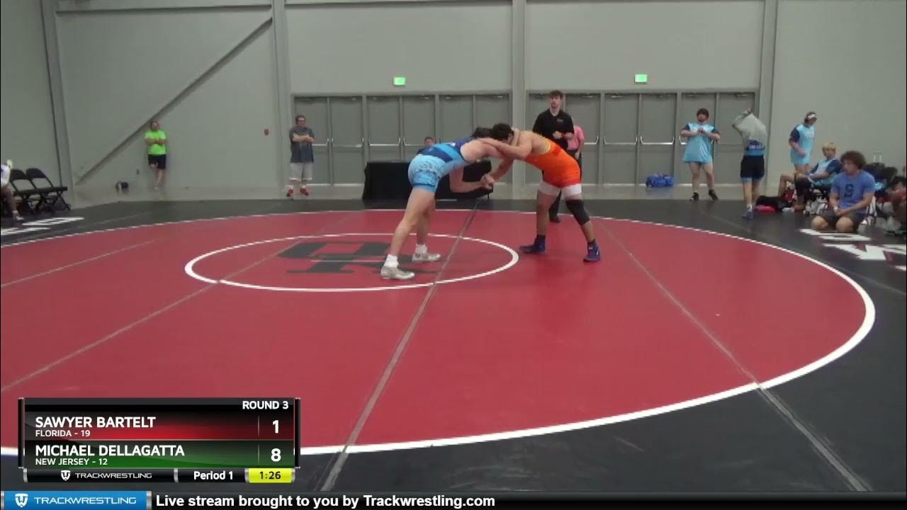 195 Lbs Round 3 (8 Team) - Sawyer Bartelt, Florida Vs Michael Dellagatta, New Jersey D371 - YouTube