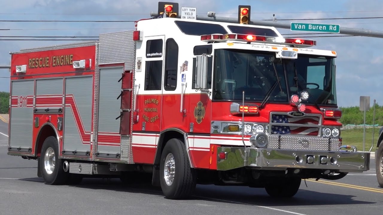 Palmer Municipal Fire Department Engine 2713 Responding - YouTube