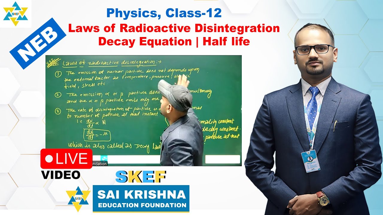 NEB Class 12 | Physics | laws of radioactive disintegration | Decay ...