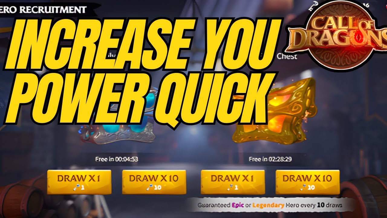 QUICKEST WAY TO INCREASE YOUR BATTLE POWER | CALL OF DRAGONS - YouTube