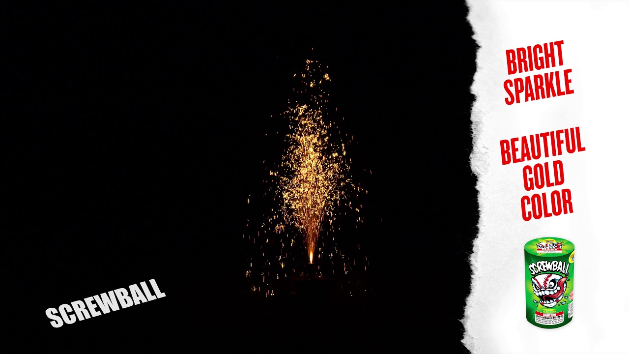 Screwball Fountain Firework - YouTube