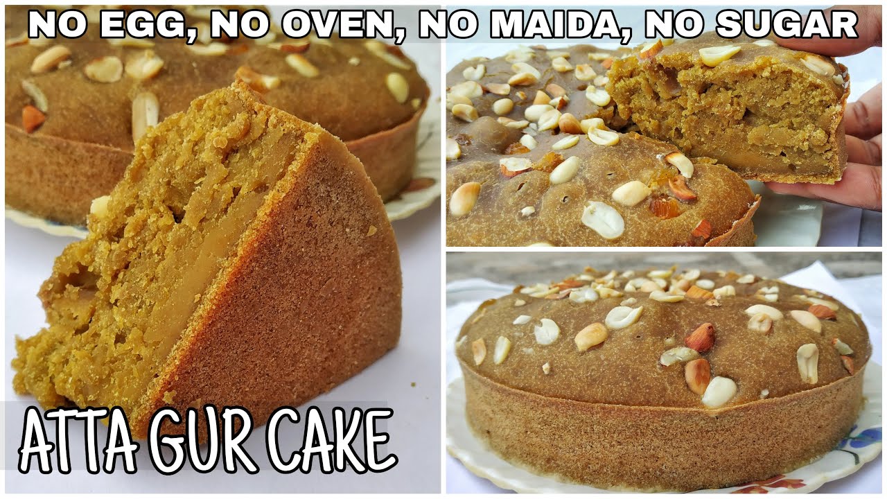 Atta Cake Recipe | Atta Jaggery Cake | Atta Gur Cake | Wheat Flour Cake ...