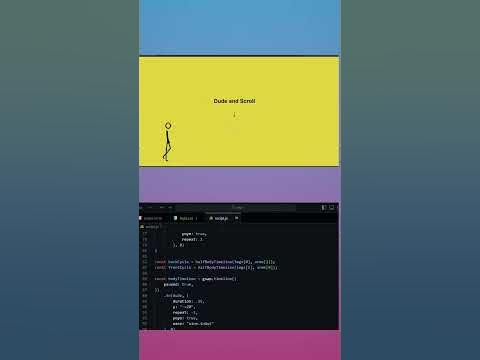 GSAP on Scroll Walking Cycle HTML CSS #shorts - YouTube