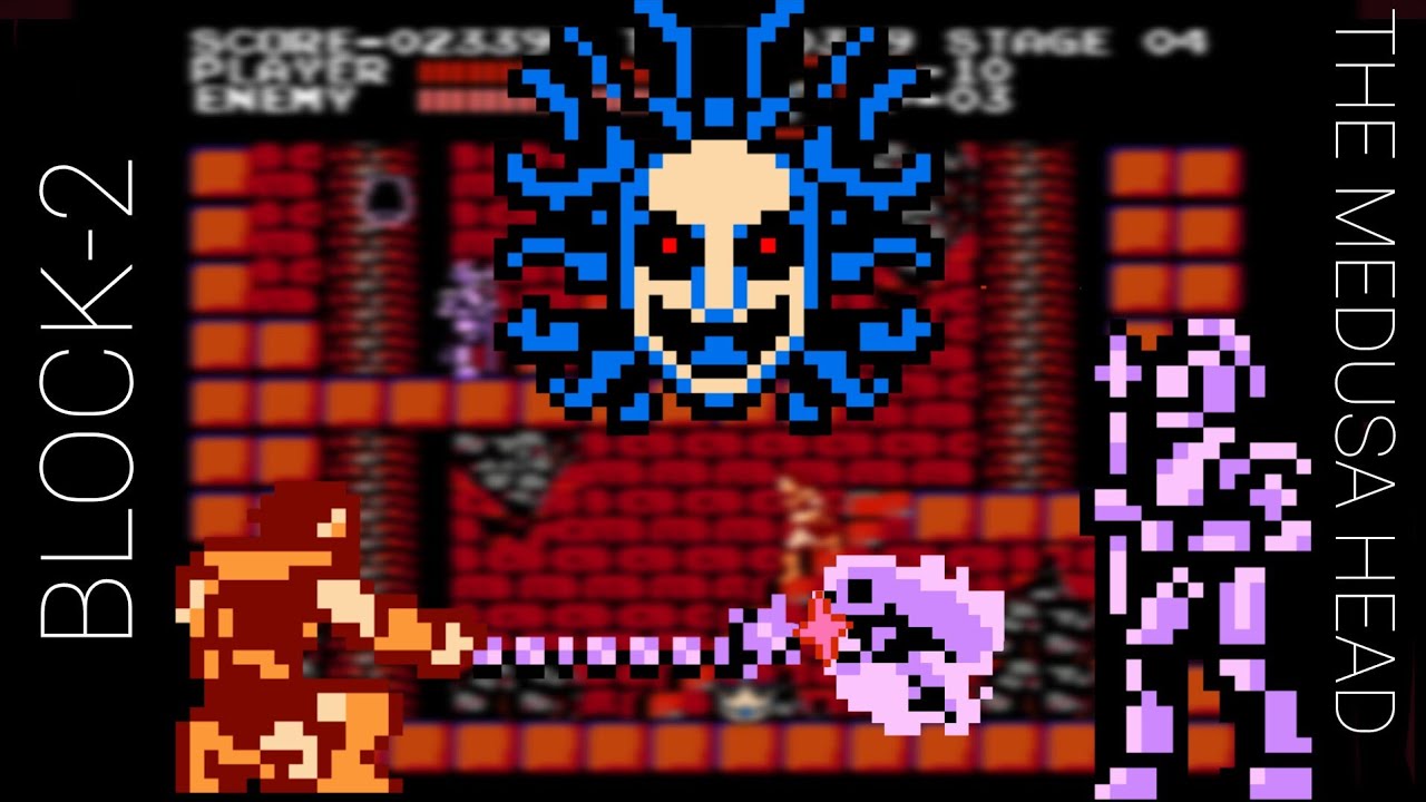 Castlevania~Nes block-2:The medusa head - YouTube