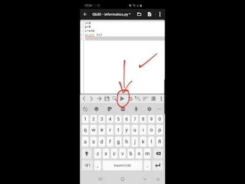 Qpython - ejecutar codigo Python en android - YouTube