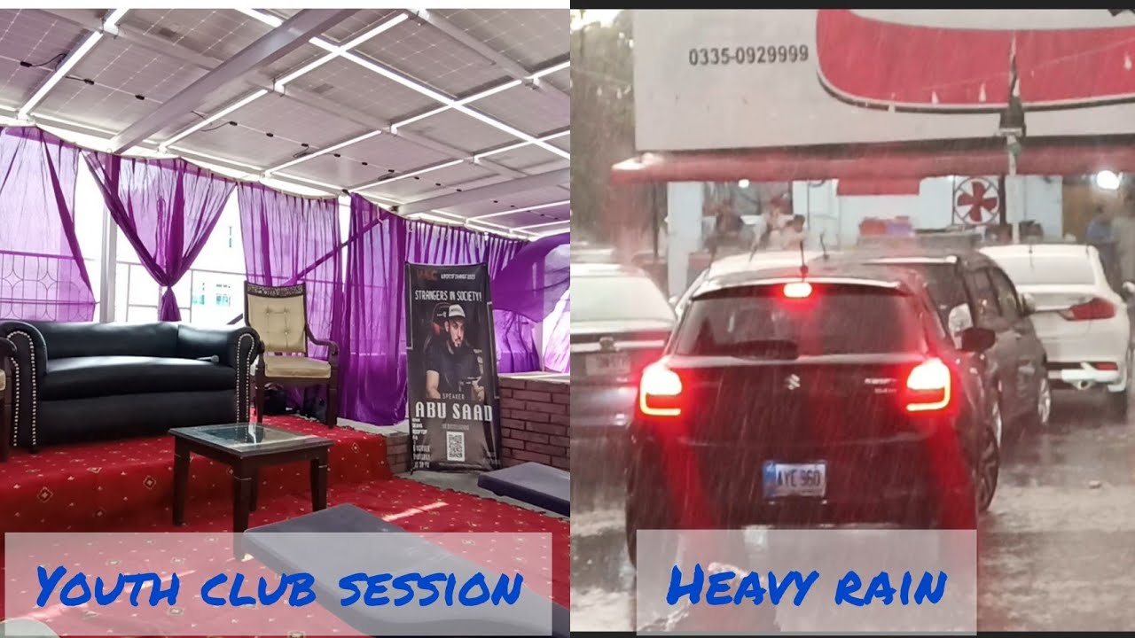 Youth club session | Heavy rain | Back to home | Got high temperature 🌡 ...