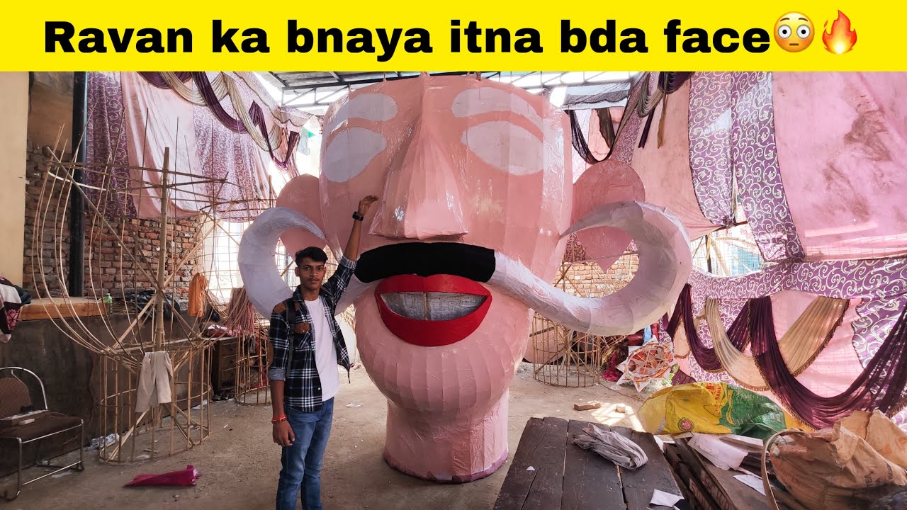 Ravan ka itna bada face😳🔥 biggest ravan face Delhi ka sabse expensive ...
