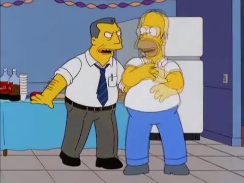 Homer aime la bouffe- Les simpson (S11E3- La critique du lard) - YouTube