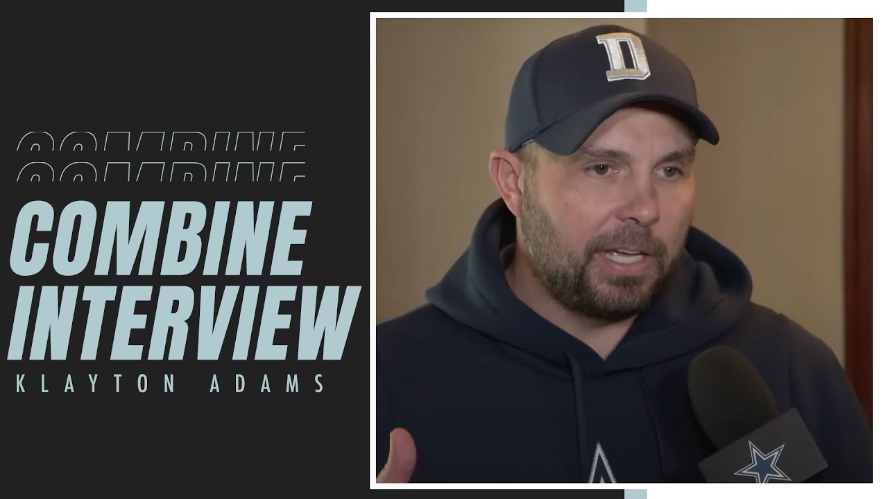 Klayton Adams NFL Combine Interview | Dallas Cowboys 2025 - YouTube