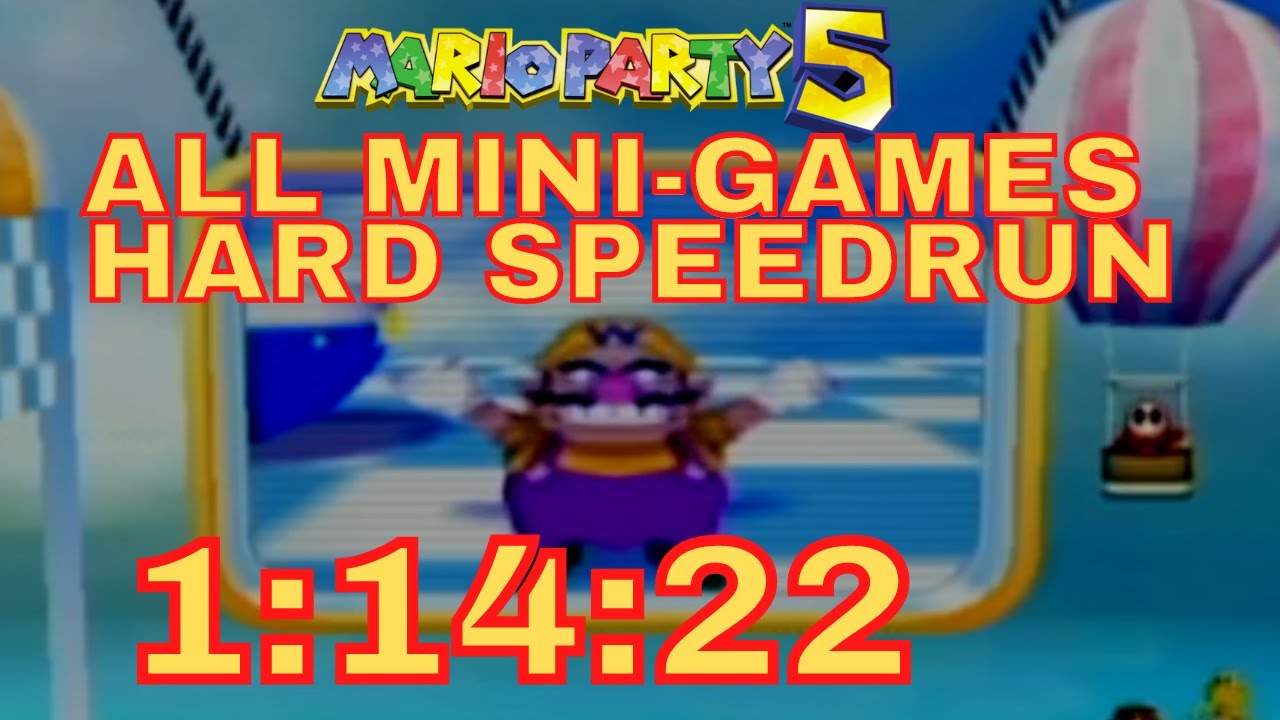[FWR] Mario Party 5 All Mini-Games (hard) Speedrun in 1:14:22 - YouTube