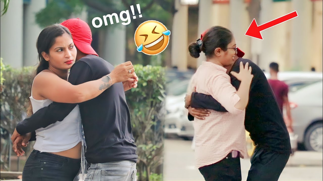 fake Hugging Prank On Girl's 😂 || Pappu Prankster - YouTube