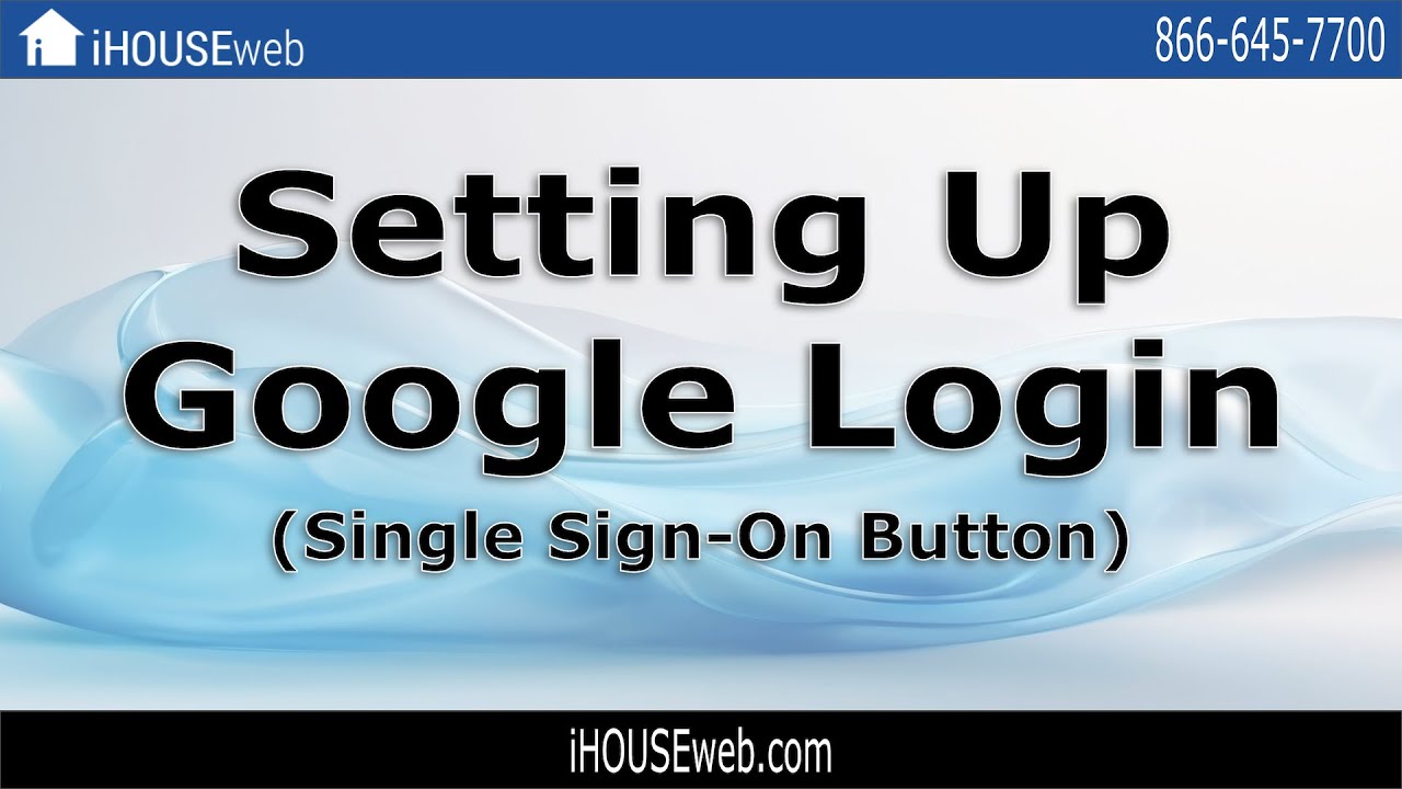 Google Single Sign On - Simple Registration - YouTube