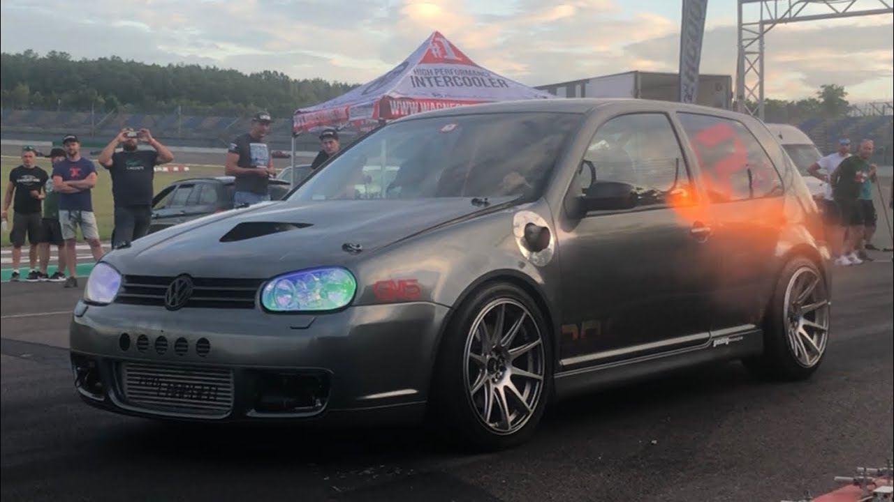 Procharged 970hp VW Golf 4 R32 Turbo L8-Night Race Day 04.07.2020 - YouTube