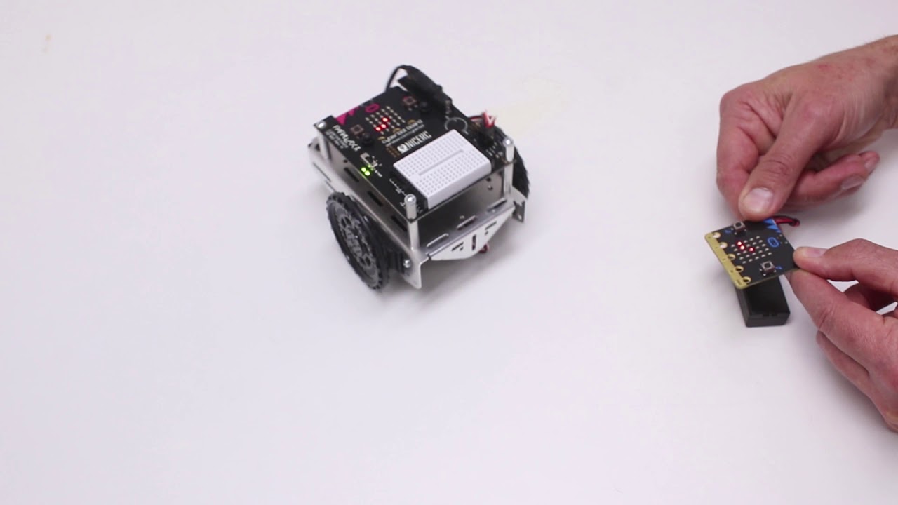 Wireless Tilt Control of cyber:bot using Micro:bit - YouTube