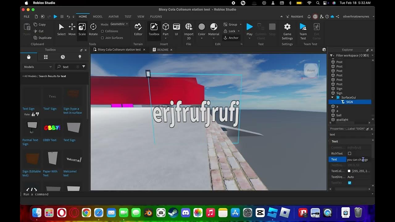 How to make text in Roblox studio - YouTube