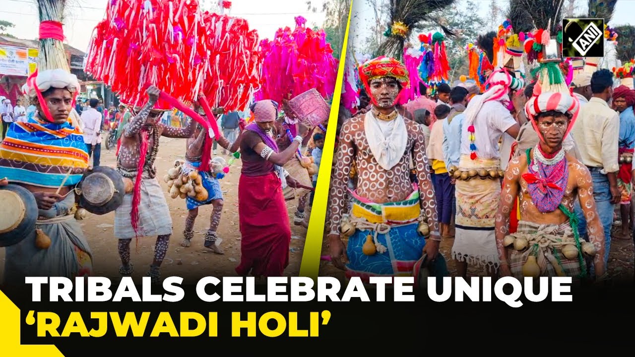 Tribals celebrate Kathi dynasty’s Rajwadi Holi traditionally in ...
