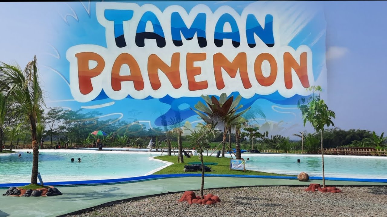 TAMAN PANEMON, KOLAM RENANG TERBARU NUANSA PANTAI DI PURWOKERTO - YouTube
